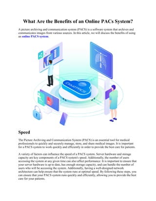 What Are the Benefits of an Online PACs System? | PDF