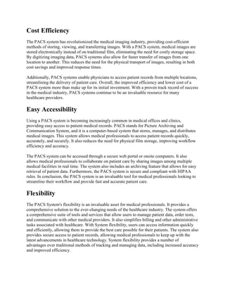 What Are the Benefits of an Online PACs System? | PDF