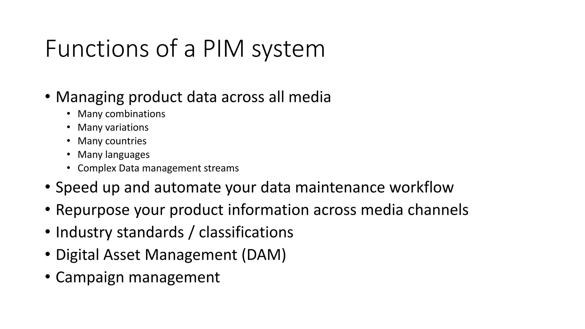 What are the benefits of a Product Information Management (PIM) system ...