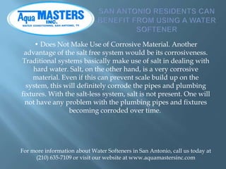 What are the benefits of a saltless water softener | PPT