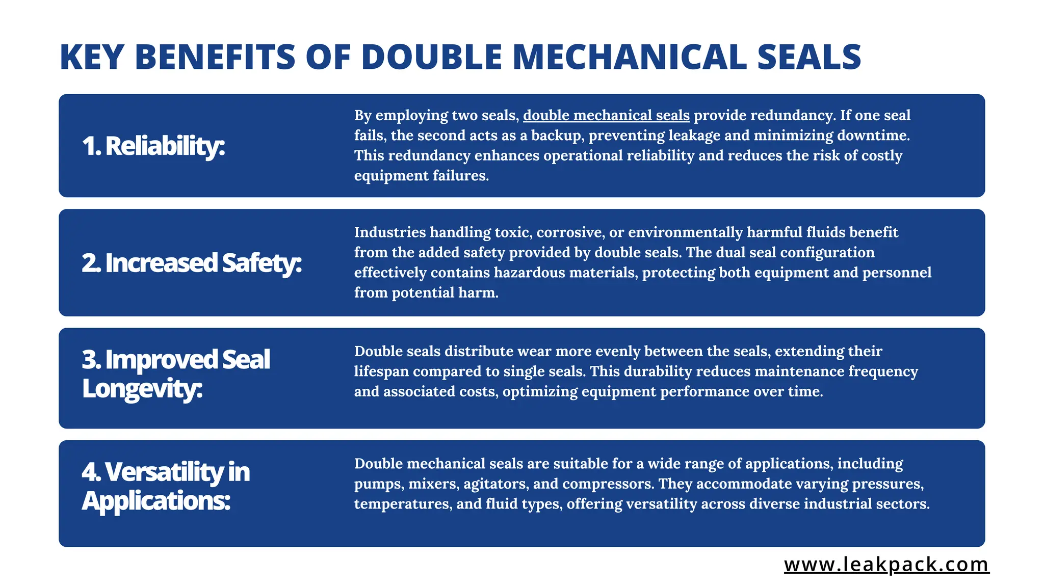 What are the benefits of double mechanical seals? | PPT