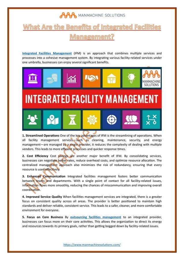 What Are the Benefits of Integrated Facilities Management? | PDF | Free ...