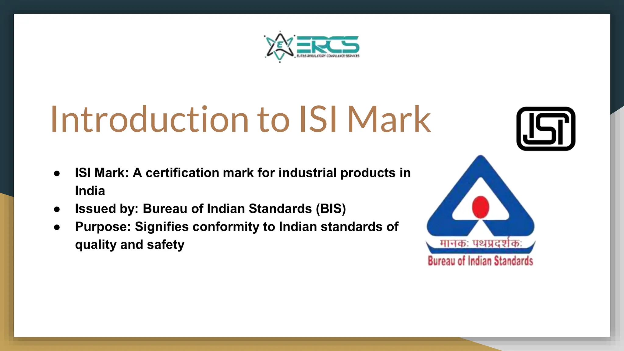 What are the benefits of ISI mark - Get ISI Mark | PPTX