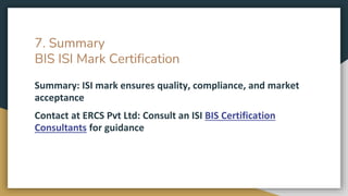 What are the benefits of ISI mark - Get ISI Mark | PPTX