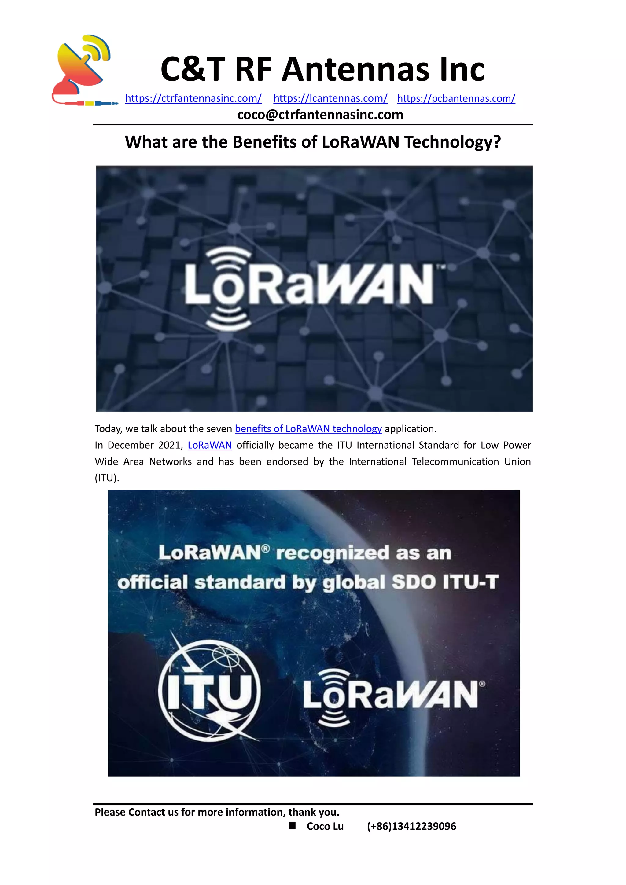 What are the benefits of lo rawan technology | PDF