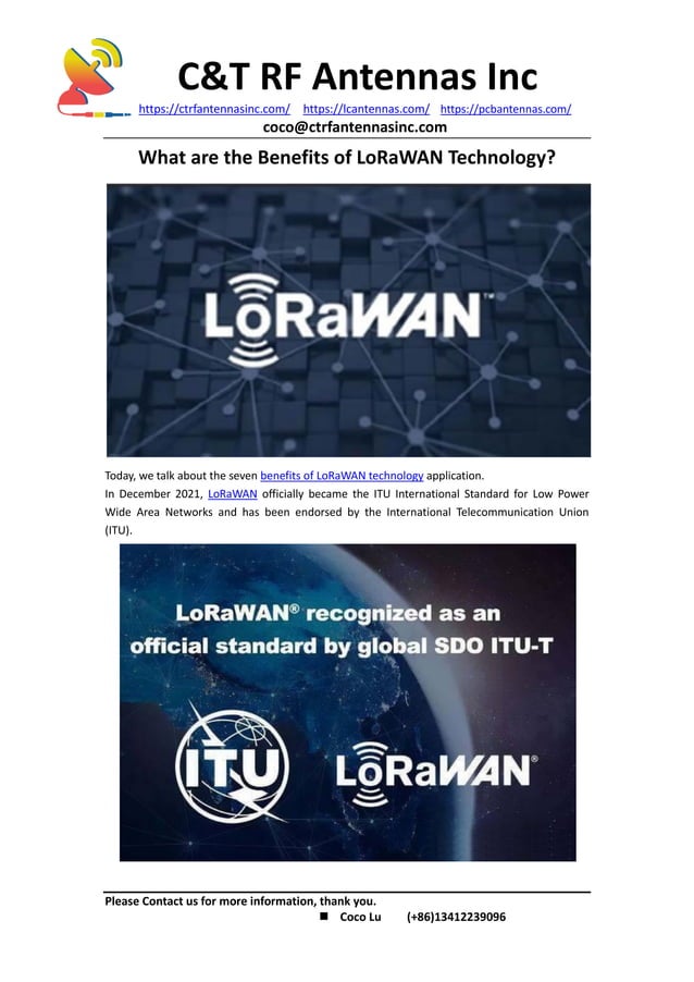 What are the benefits of lo rawan technology | PDF