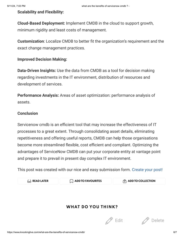 what are the benefits of servicenow cmdb.pdf | Databases | Computer Software and Applications