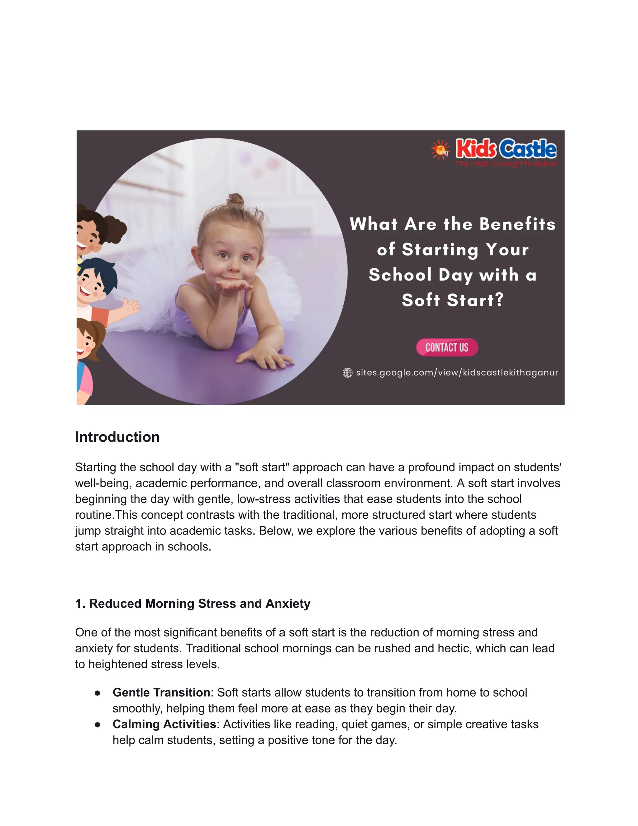 What Are the Benefits of Starting Your School Day with a Soft Start.pdf ...