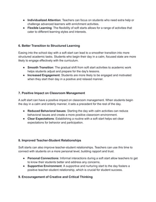 What Are the Benefits of Starting Your School Day with a Soft Start.pdf ...