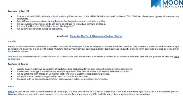 What Are The Best Alternatives Of Angular_.pdf | Web Development | Internet