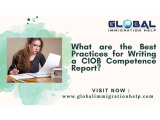What are the Best Practices for Writing a CIOB Competence Report | PPT