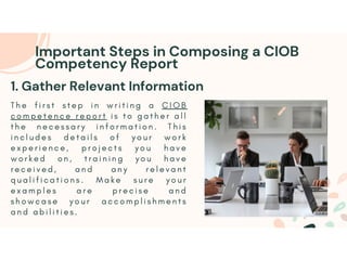 What are the Best Practices for Writing a CIOB Competence Report | PPT