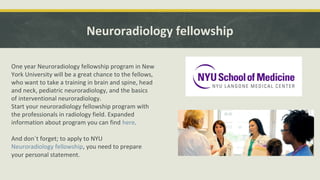 What are the best radiology fellowship programs today? | PPT