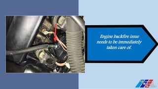 What are the Causes Behind Engine Backfiring in BMW | PPTX