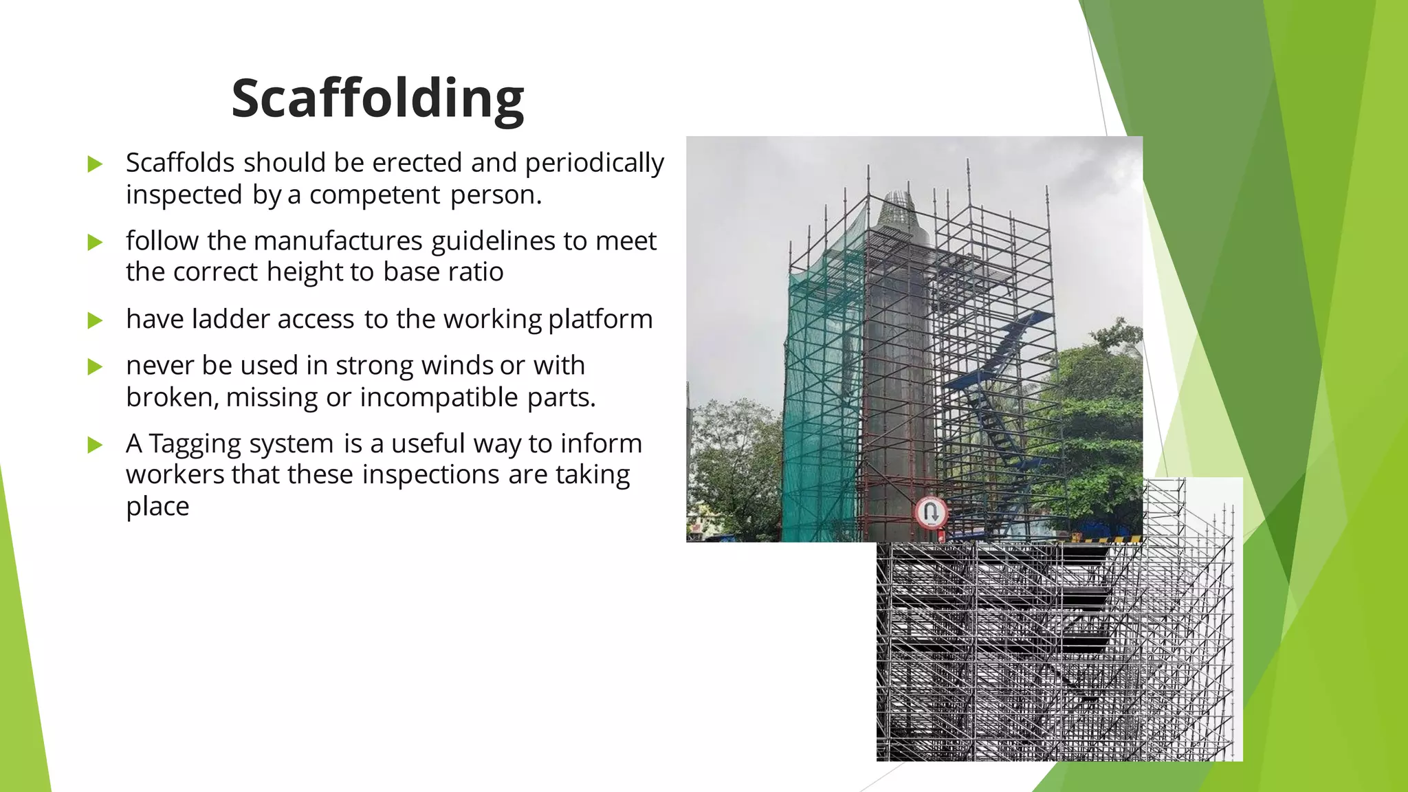 What are the causes falling from heights. | PDF