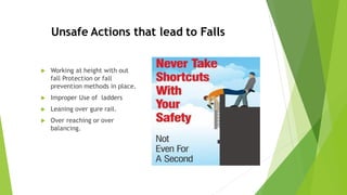 What are the causes falling from heights. | PDF