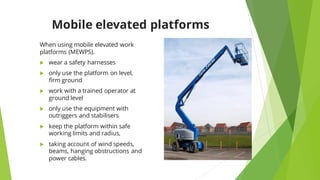 What are the causes falling from heights. | PDF