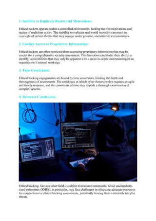 What are the Challenges and limitations of ethical hacking? | PDF