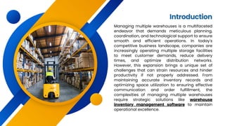 Managing Multiple Warehouses: Challenges and Solutions | PDF