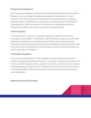 What Are the Challenges of Implementing a Transportation Management ...