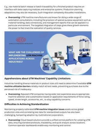 What Are the Challenges of Implementing UTM Machine Applications Across ...