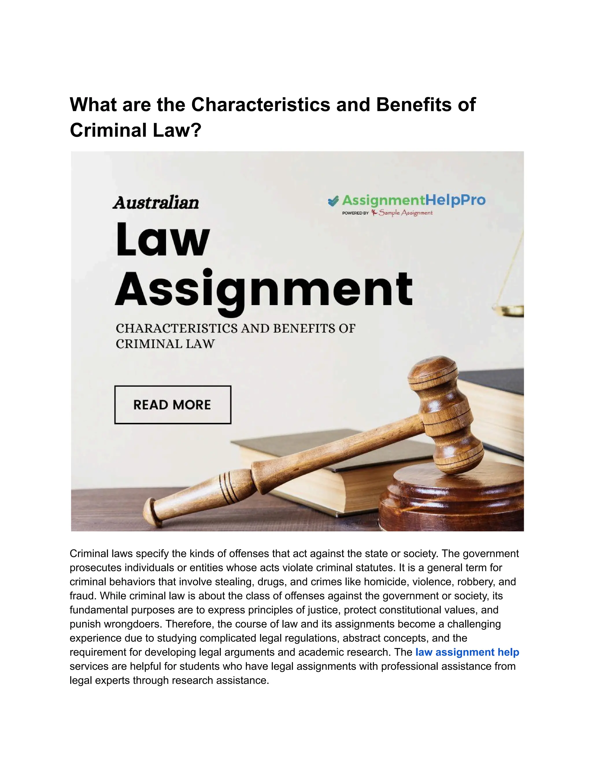 What are the Characteristics and Benefits of Criminal Law.pdf