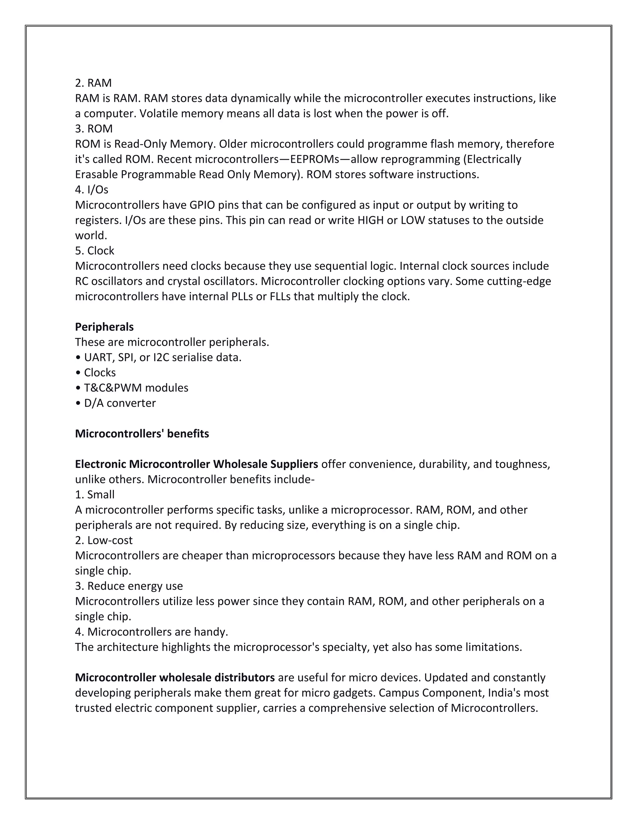 What are the characteristics of a Microcontroller.pdf