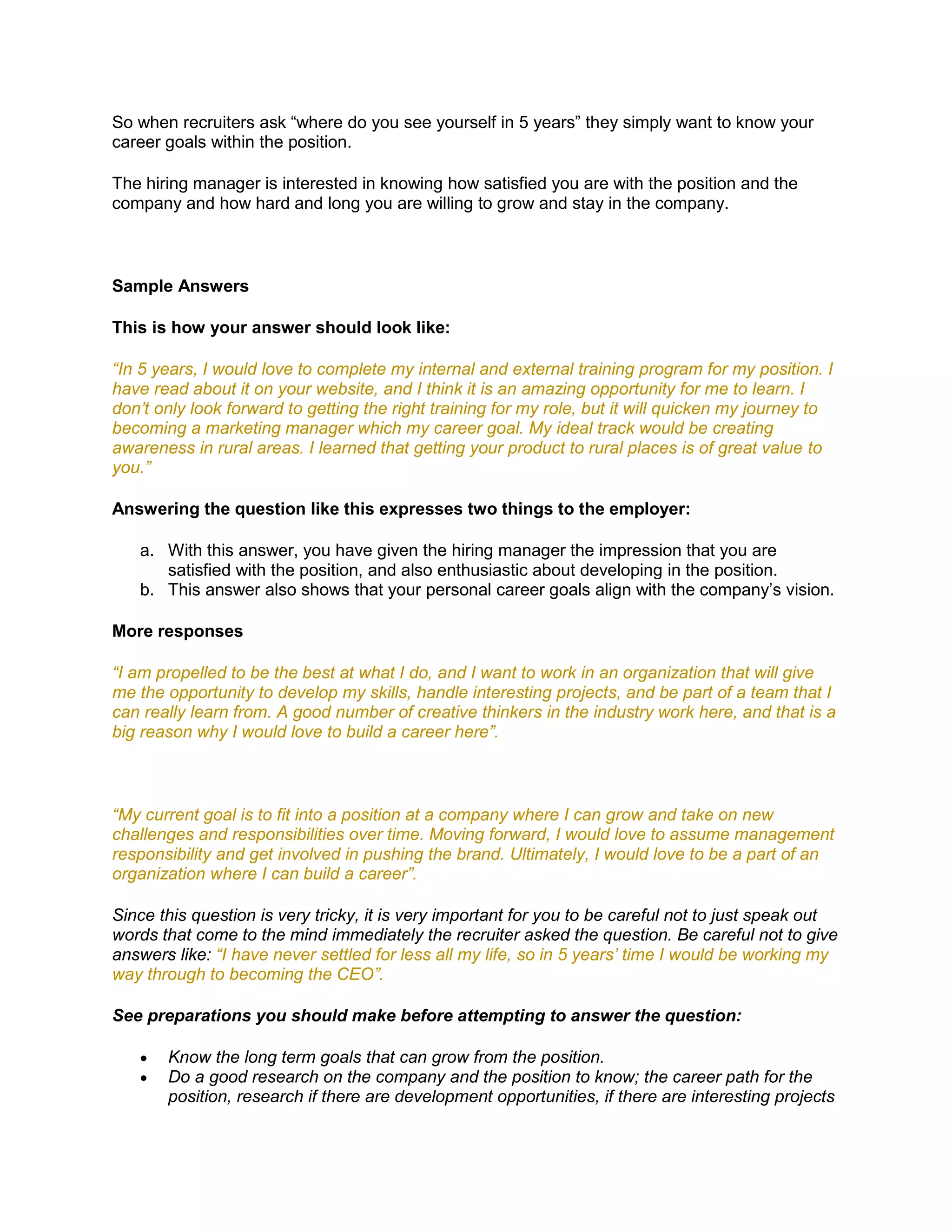 100 Job Interview Questions and Best Answers | PDF | Resume Writing and ...