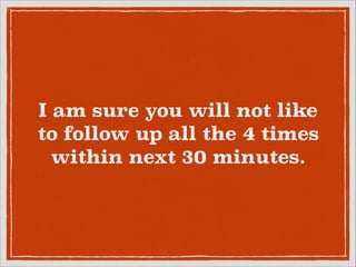 What are the components of persistent follow up | PPT