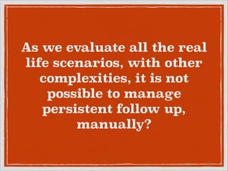 What are the components of persistent follow up | PPT