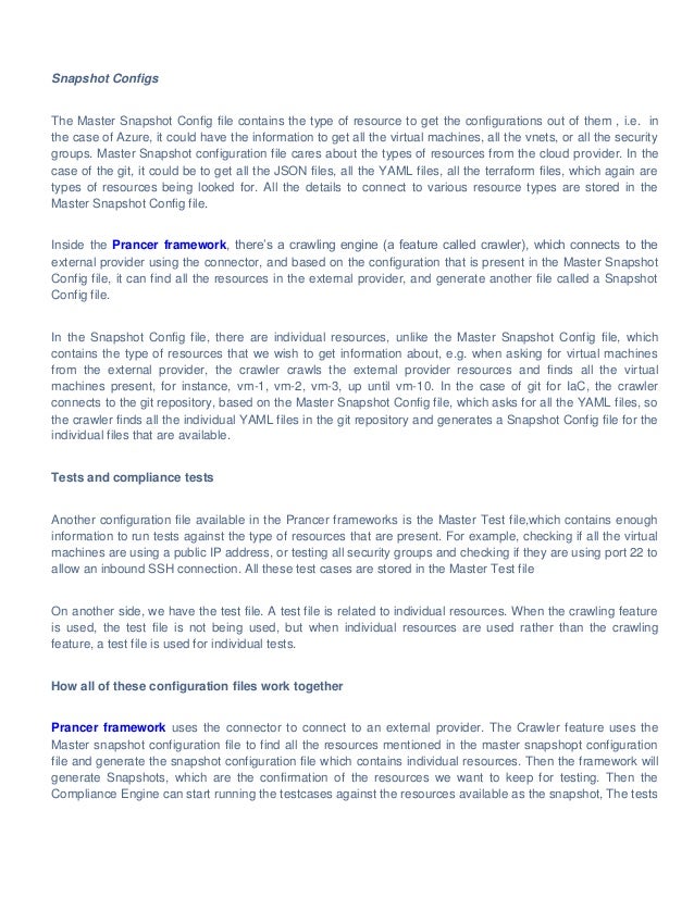 What are the configuration files in the prancer framework | PDF | Operating Systems | Computer ...