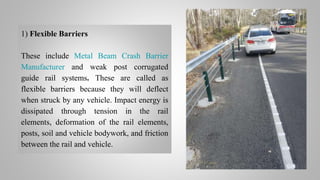 What are the Crash Barrier types? | PPTX