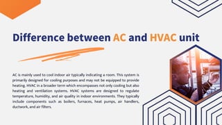 What Are the Differences Between AC and HVAC? | PDF