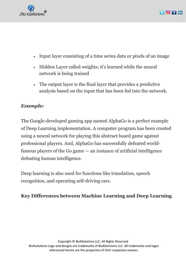 What are the differences between machine learning and deep learning ...