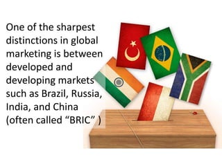 What are the differences between marketing in a developing and a ...