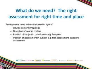What are the different assessment types? | PPTX | Educational ...