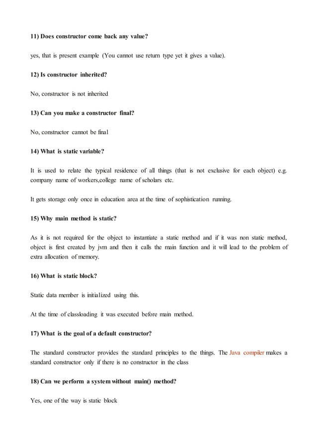 What are the different java interview questions you need to know ...