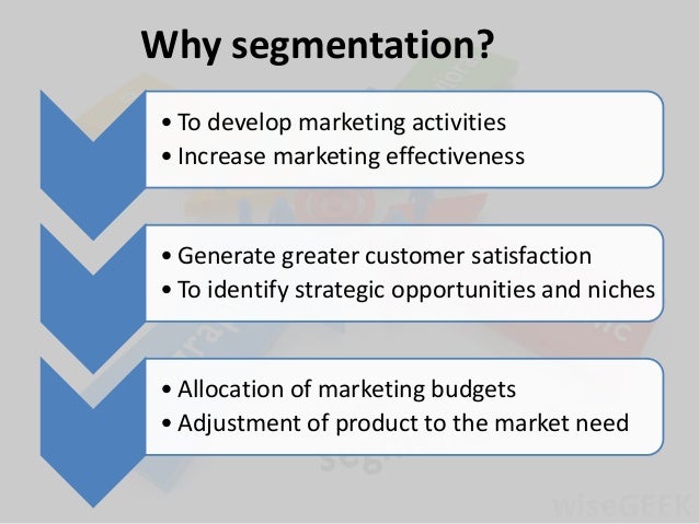 What are the different levels of segmentation?