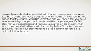 What are the different modes of fund transfer | PDF