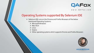 What are the different operating systems that are supported by selenium ...