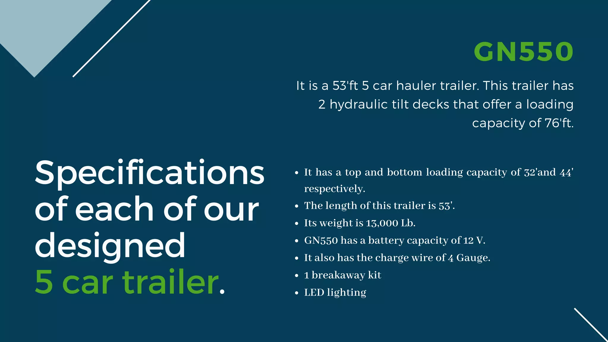 What Are The Different Types Of 5 Car Trailer Provided By The Infinity ...
