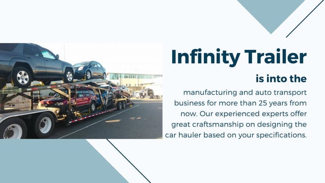 What Are The Different Types Of 5 Car Trailer Provided By The Infinity Trailer? | PPT