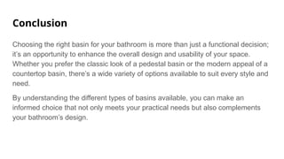 What Are the Different Types of Bathroom Basins Available Today | PPTX ...