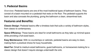 What Are the Different Types of Bathroom Basins Available Today | PPTX