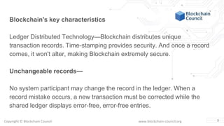What are the different types of blockchain technology explained | PPT