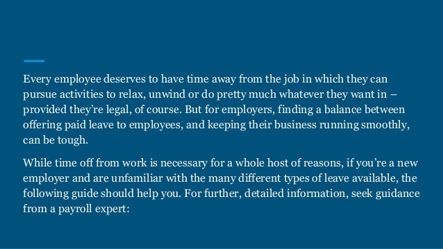 What Are The Different Types Of Employee Leave what-are-the-different-types-of-employee-leave