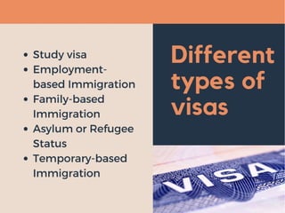 What are the different types of immigration visas in the usa? | PPT