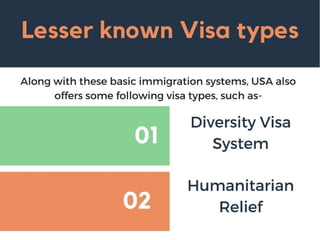 What are the different types of immigration visas in the usa? | PPT