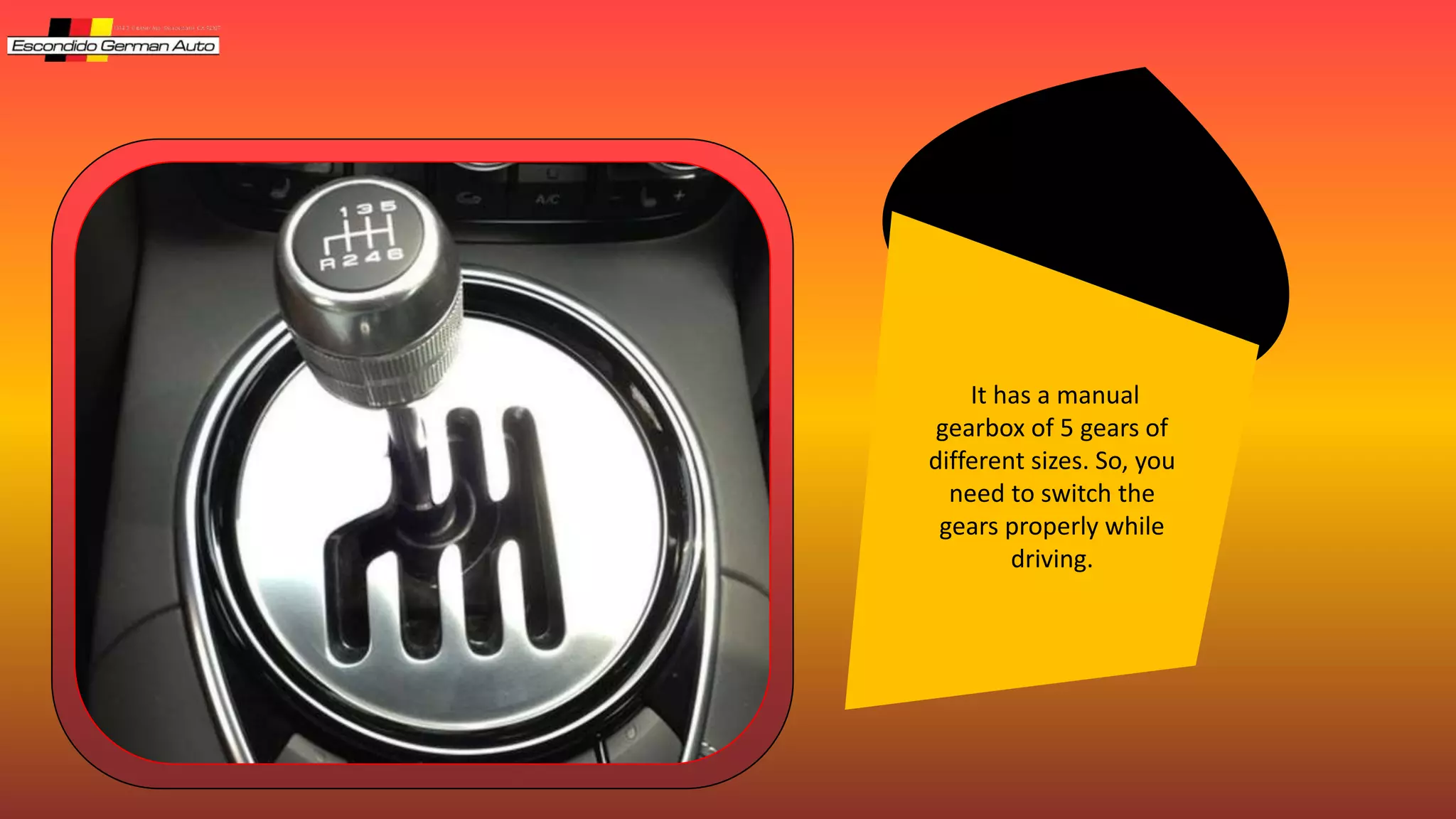 What are the Different Types of Manual Transmission Components in Car | PPT