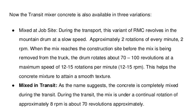 What are the Different Types of Ready Mix Concrete | PPTX
